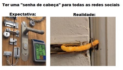 Memes e Stickers sobre senhas - Escola de Ativismo