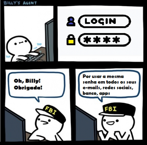 Memes e Stickers sobre senhas - Escola de Ativismo